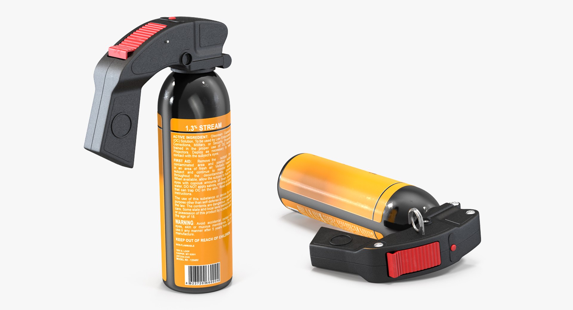 Self Defence Pepper Sprays Collection 3D Model - TurboSquid 2204329