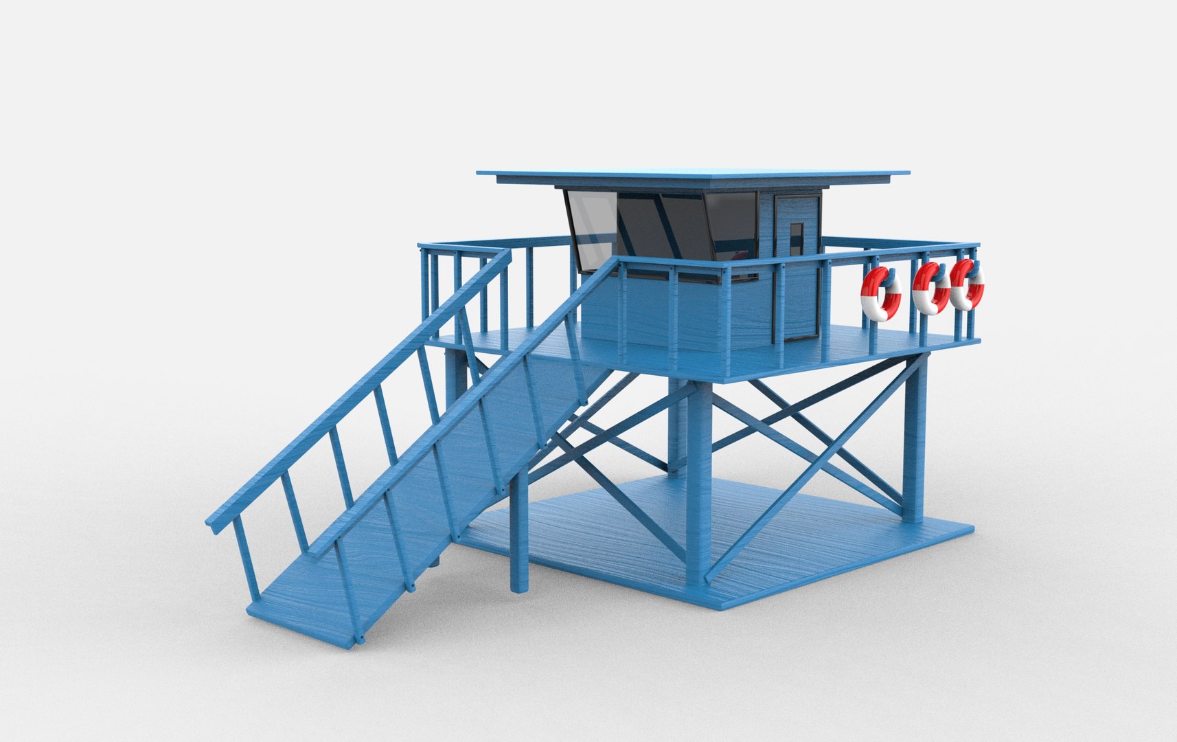 Lifeguard Tower 3D Model 3D - TurboSquid 2344391