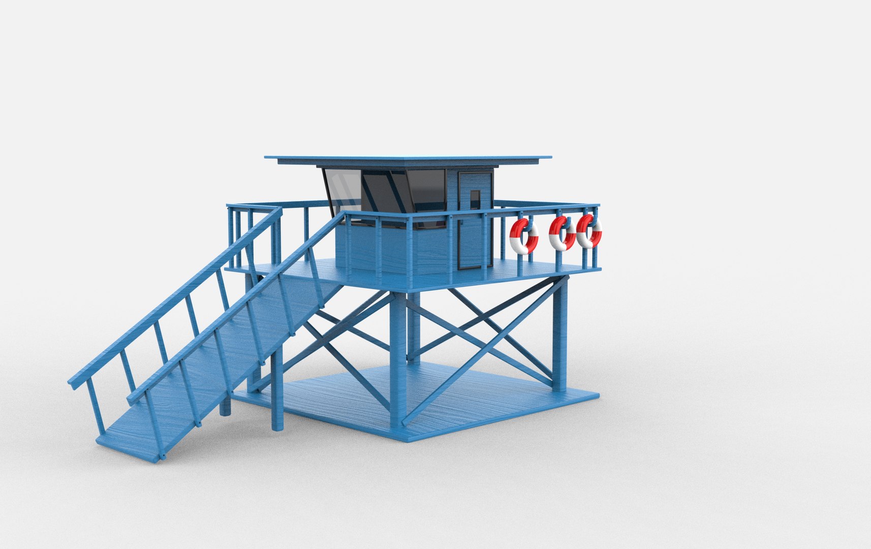 Lifeguard Tower 3D Model 3D - TurboSquid 2344391