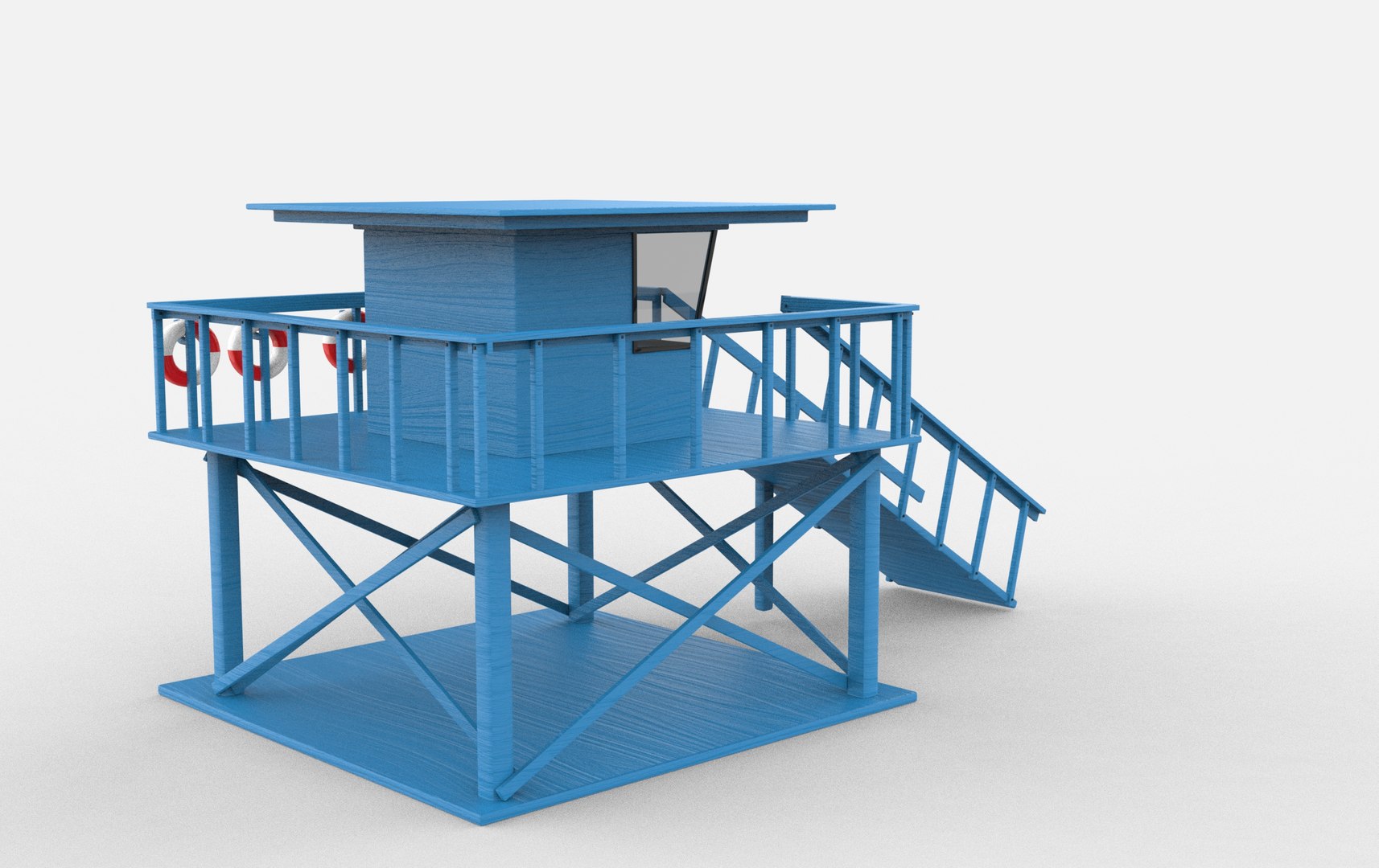 Lifeguard Tower 3D Model 3D - TurboSquid 2344391