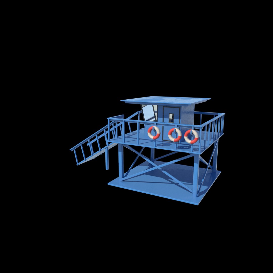 Lifeguard Tower 3D Model 3D - TurboSquid 2344391