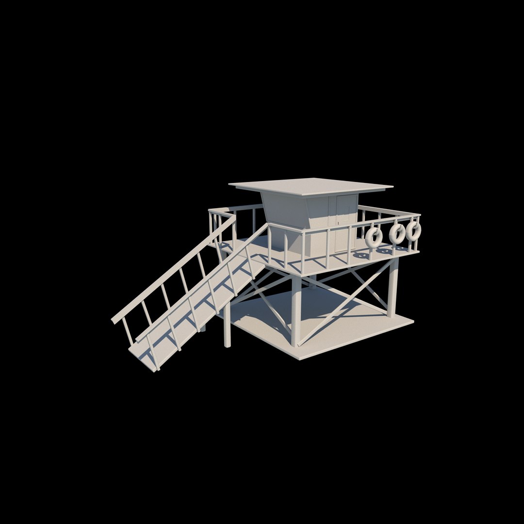 Lifeguard Tower 3D Model 3D - TurboSquid 2344391