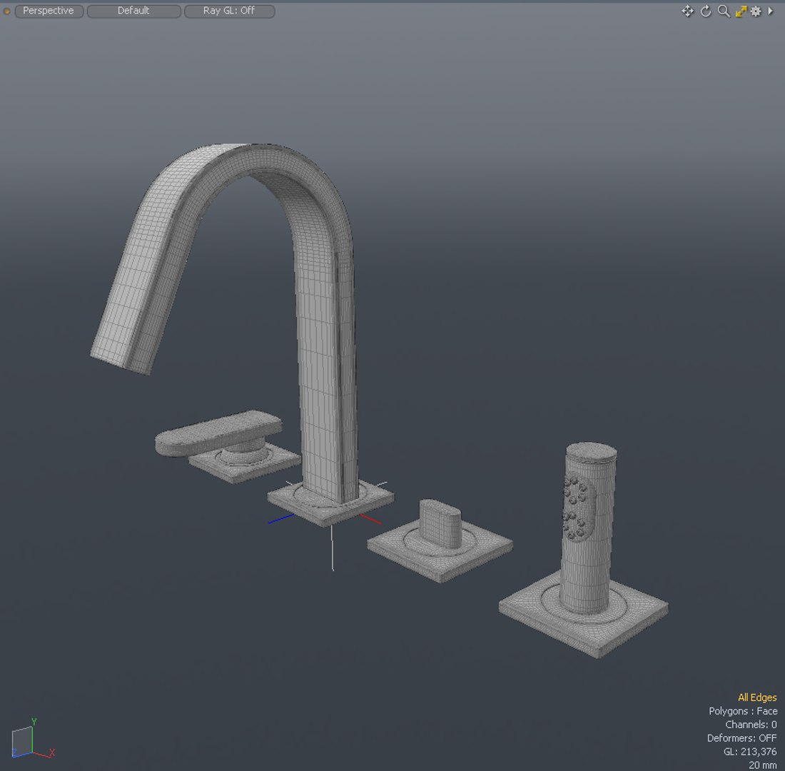 mixer tap 3d model