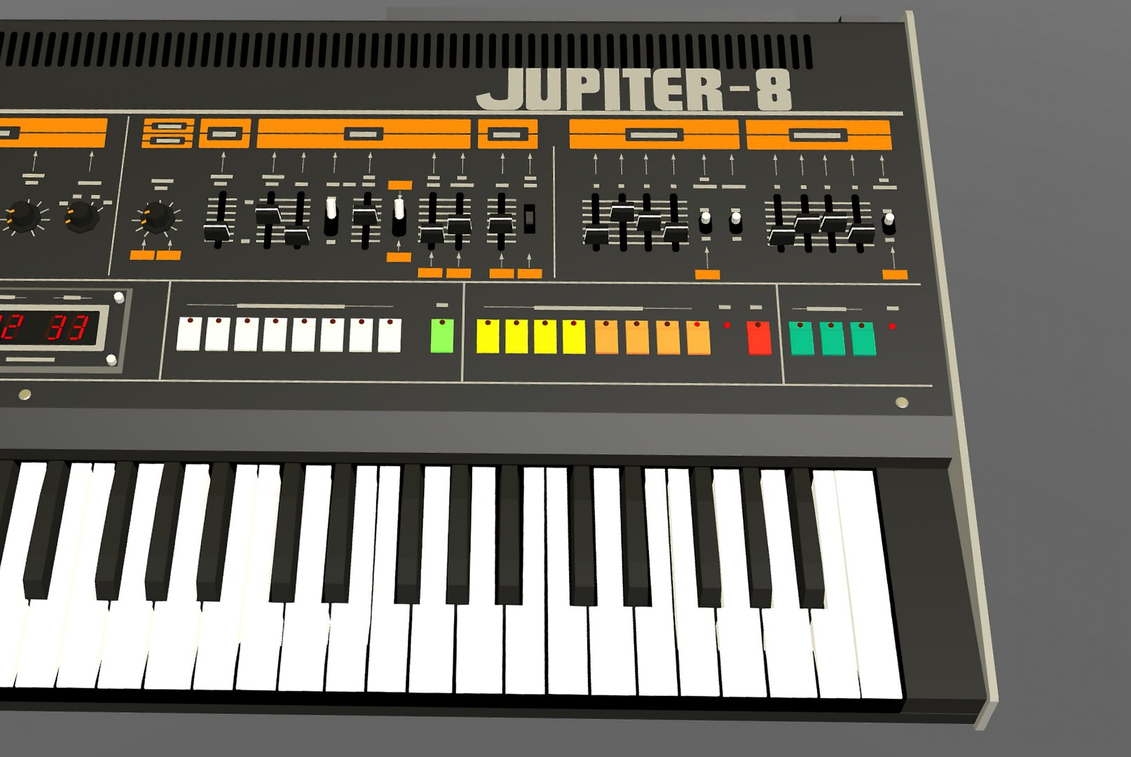 Roland Jupiter-8 Synthesizer 3D Model - TurboSquid 1773990