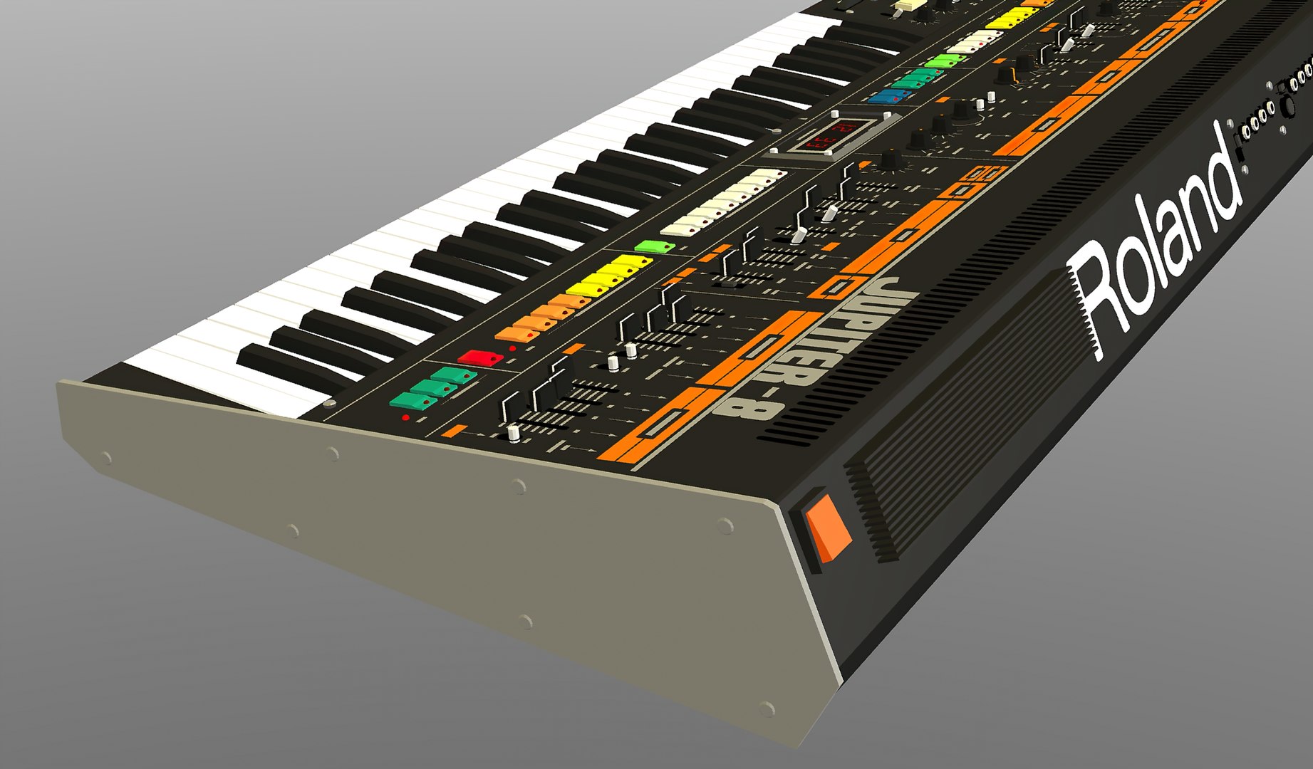 Roland Jupiter-8 Synthesizer 3D Model - TurboSquid 1773990