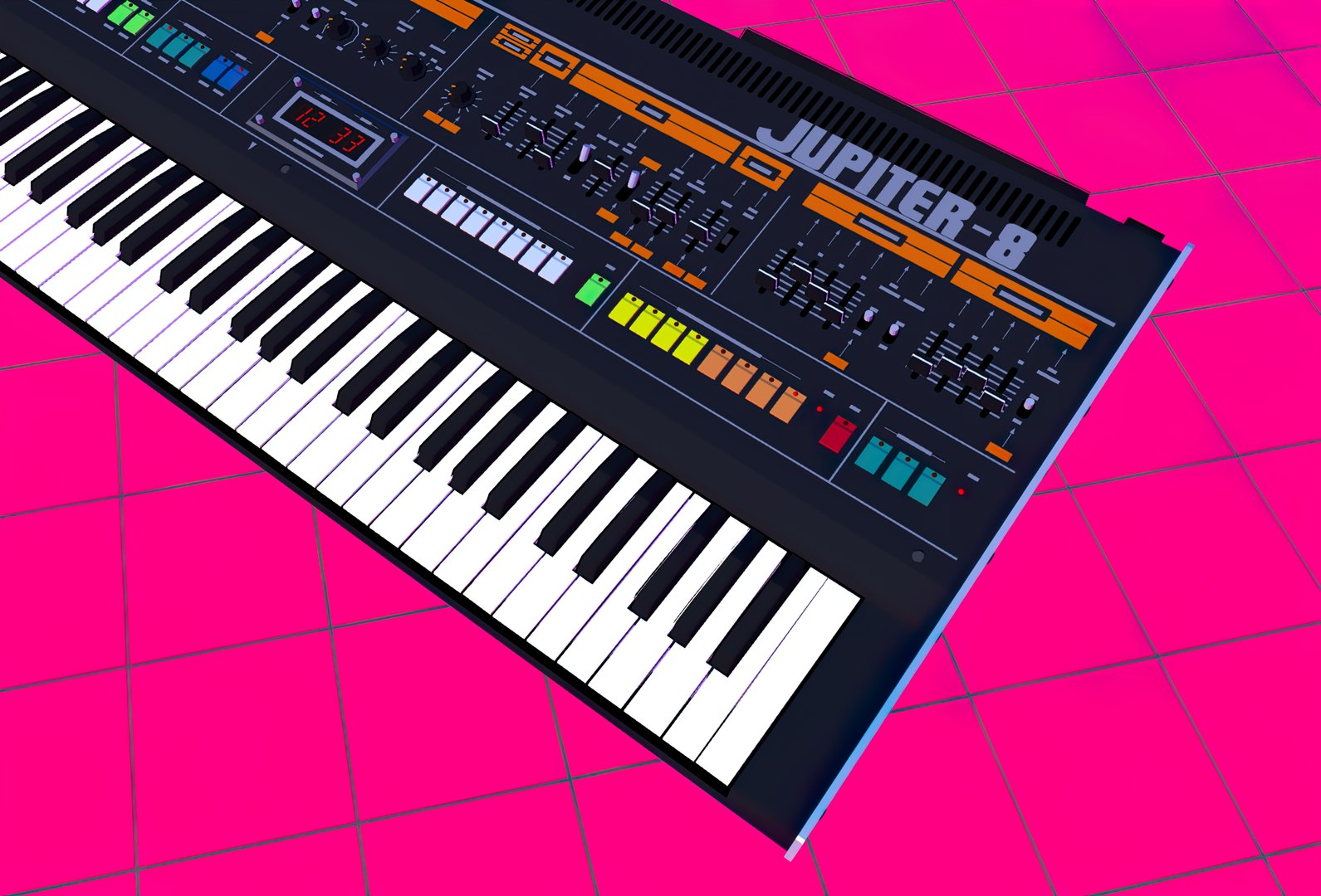 Roland Jupiter-8 Synthesizer 3D Model - TurboSquid 1773990