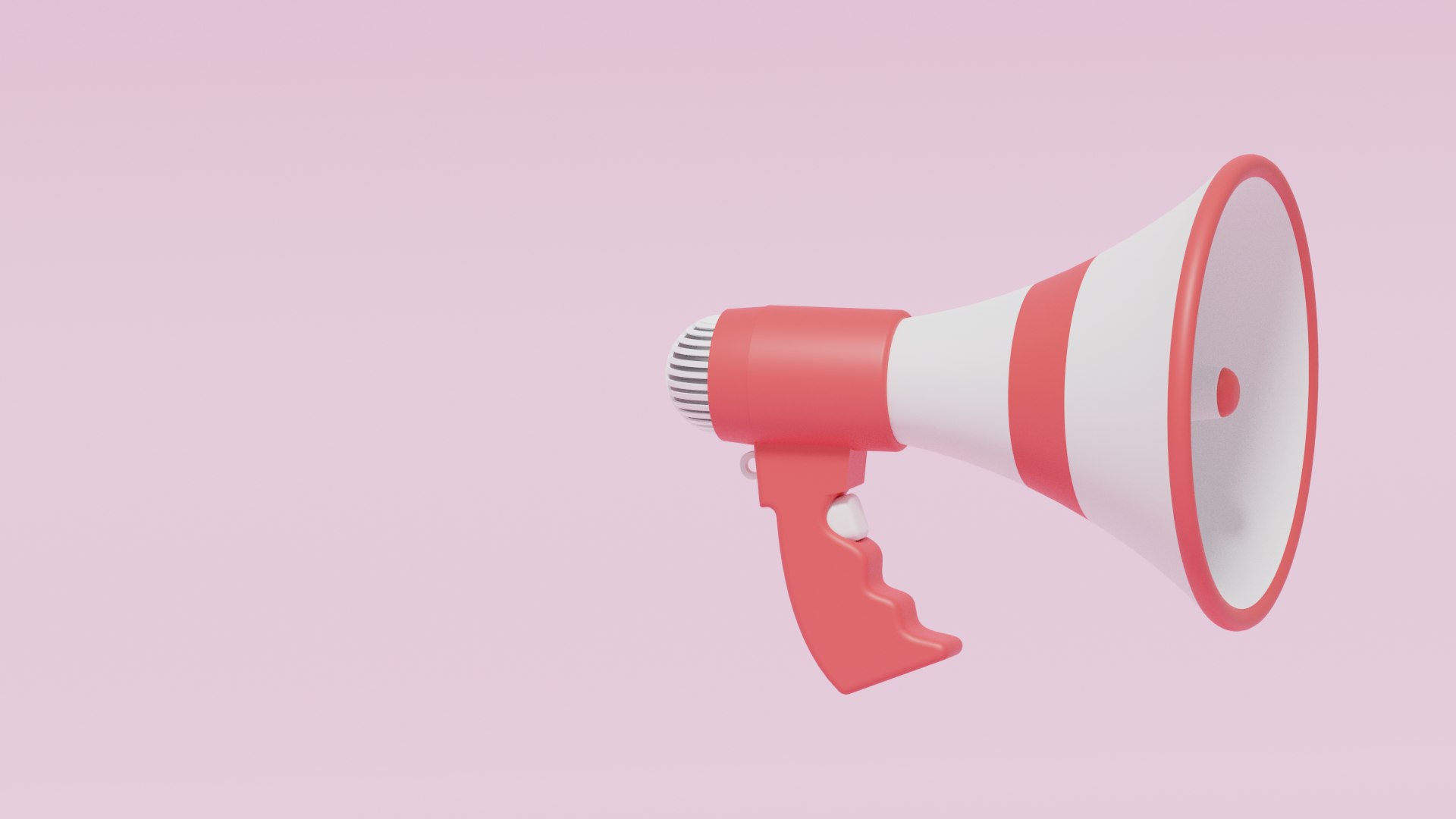 3D Cartoon Lovely Megaphone - TurboSquid 1750019