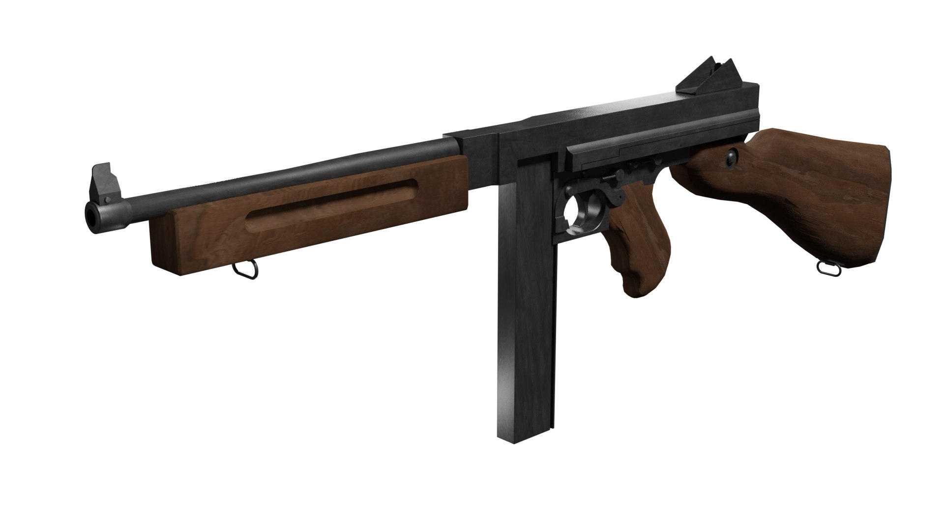 M1A1 Thompson Submachinegun 3D - TurboSquid 1819836