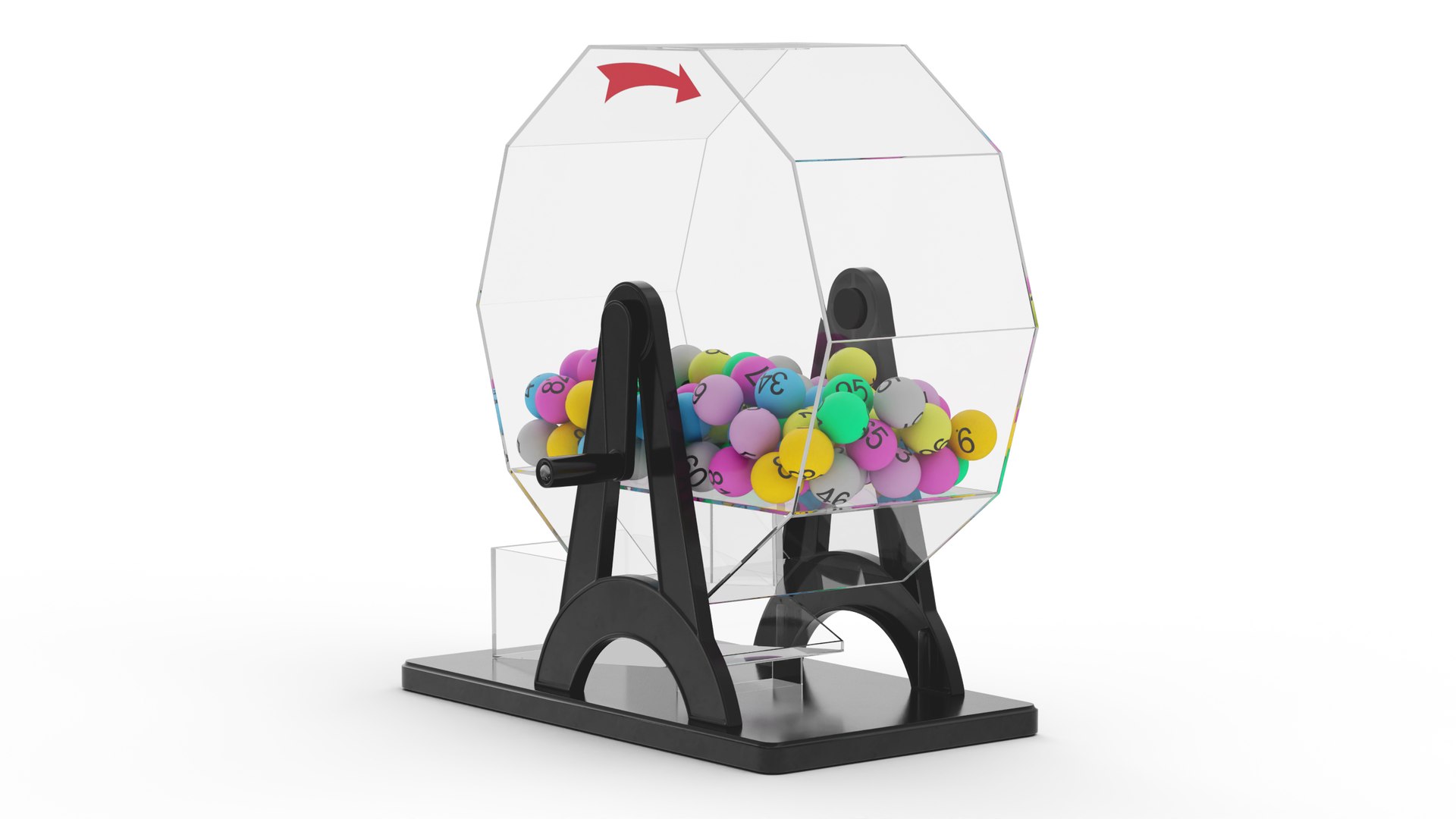 Portable Manual Lottery Machine 3D - TurboSquid 2049512