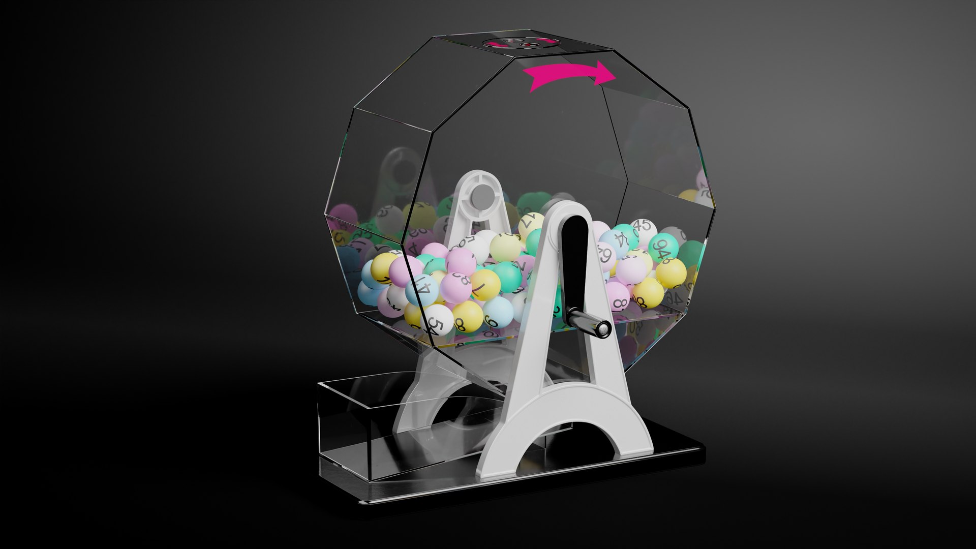 Portable Manual Lottery Machine 3D - TurboSquid 2049512