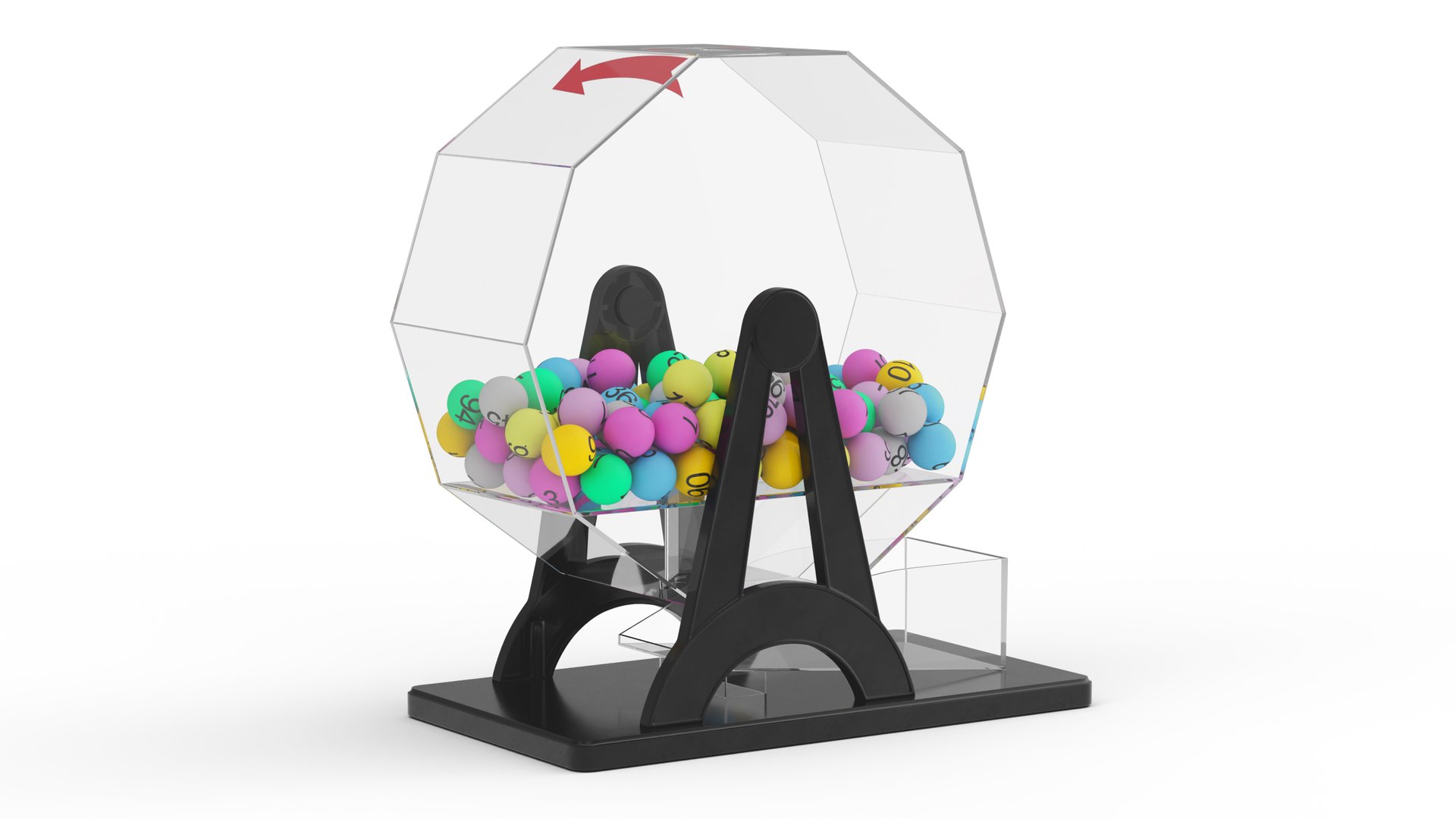 Portable Manual Lottery Machine 3D - TurboSquid 2049512