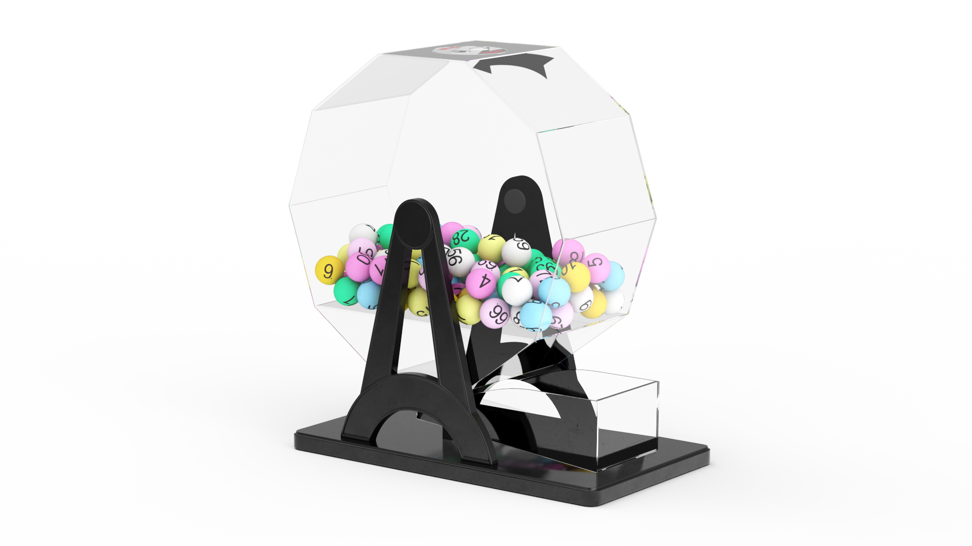 Portable Manual Lottery Machine 3D - TurboSquid 2049512