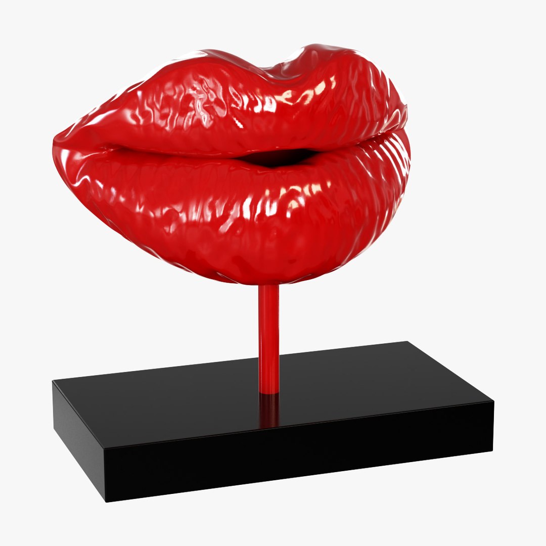 3d Figurine Lips Model
