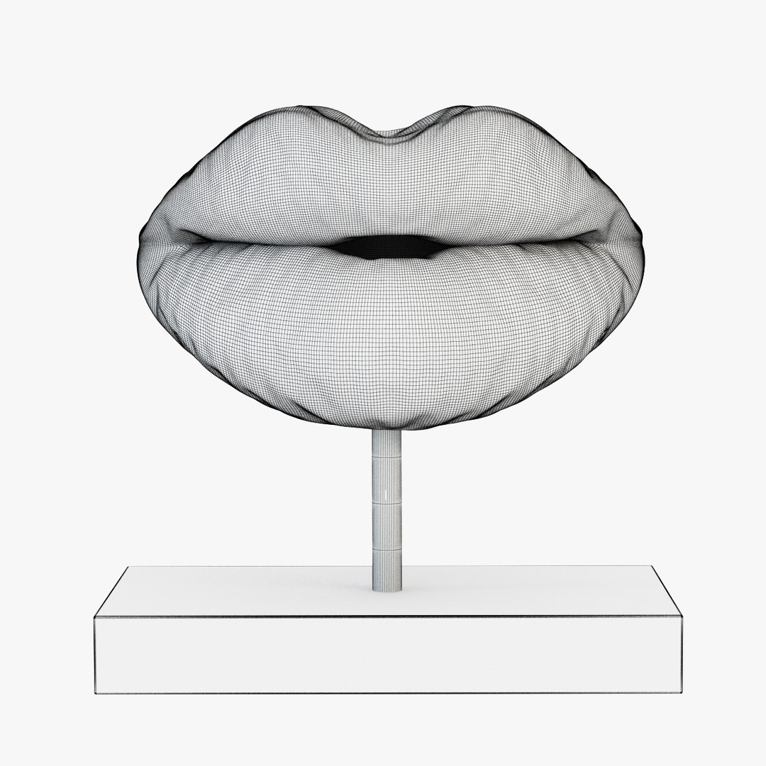 3d Figurine Lips Model