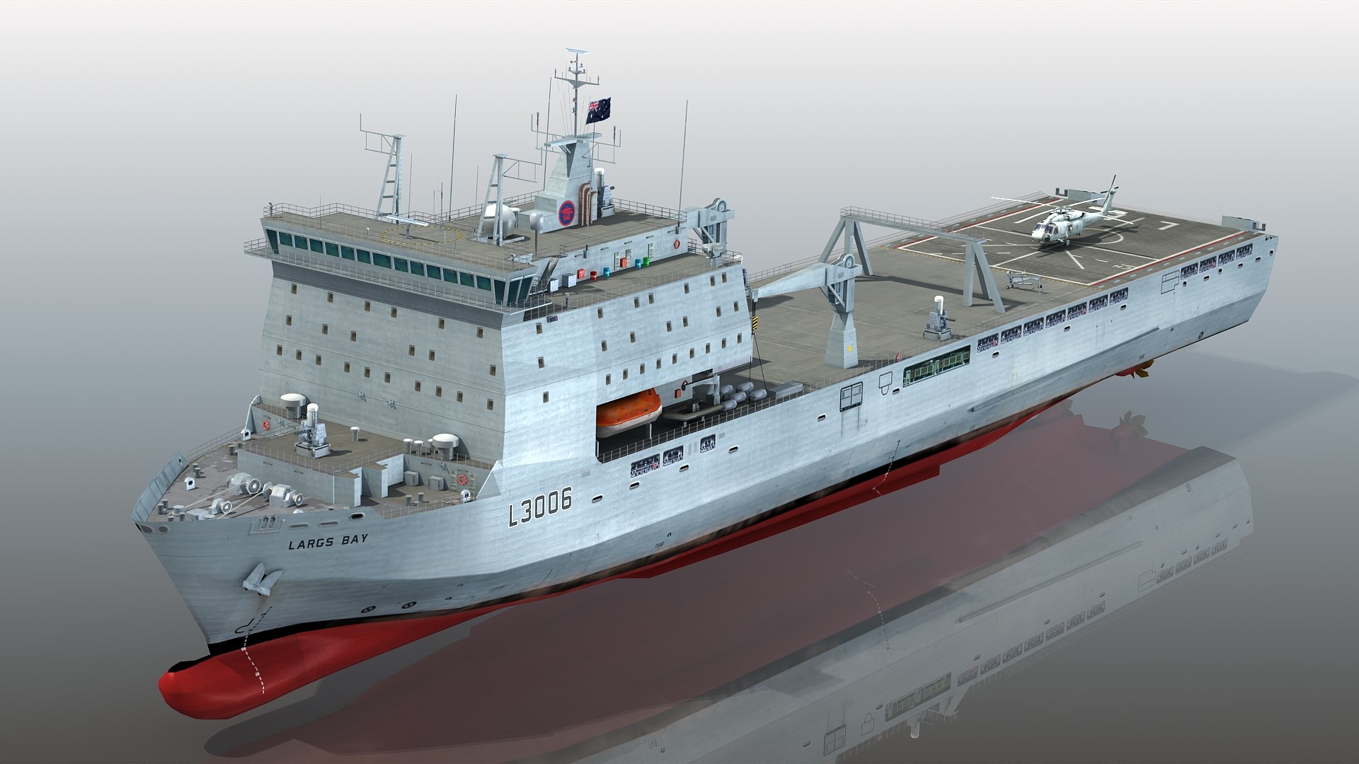 Hmas largs bay l3006 model - TurboSquid 1661180