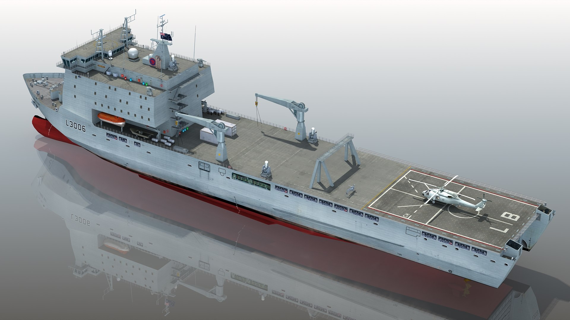 Hmas largs bay l3006 model - TurboSquid 1661180