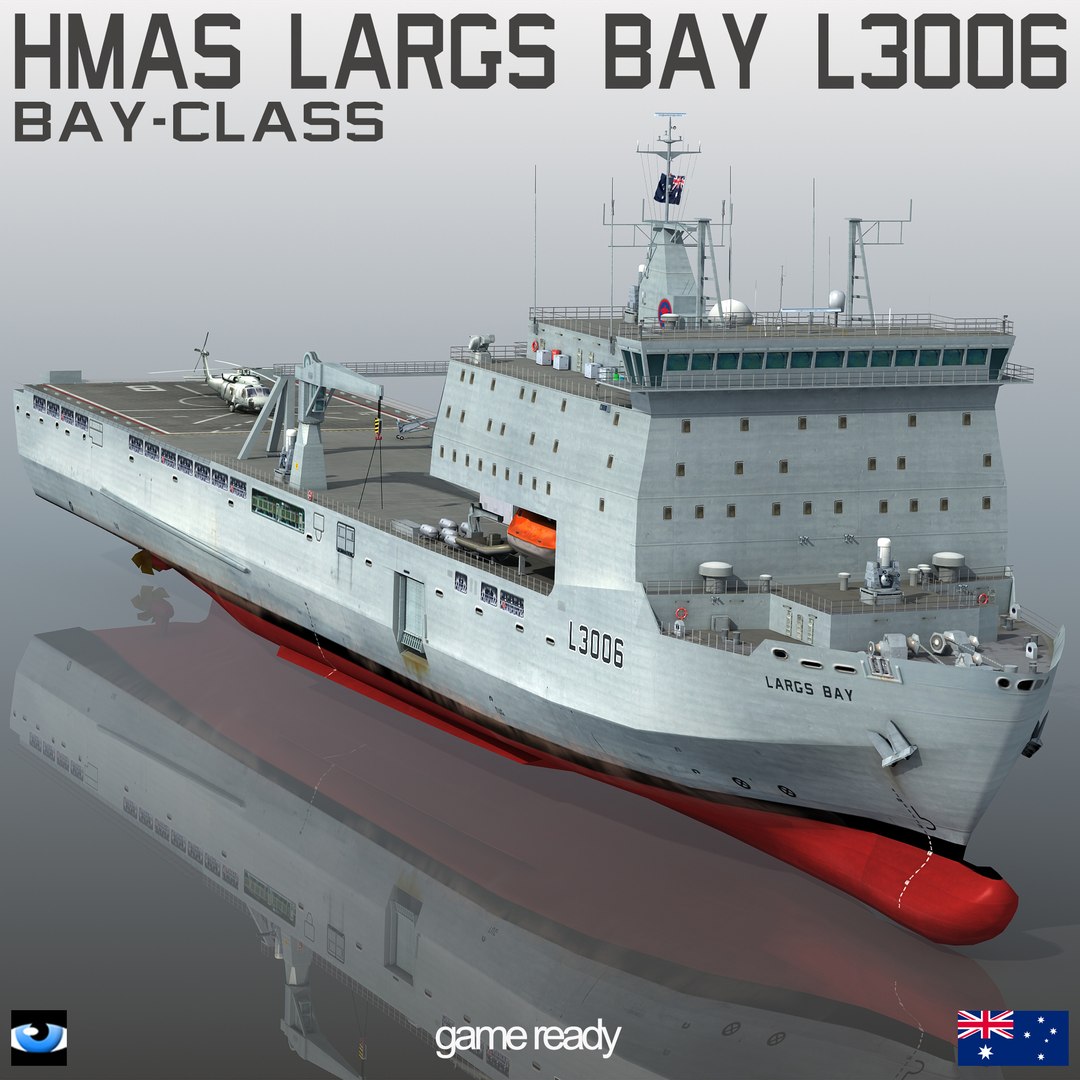 Hmas largs bay l3006 model - TurboSquid 1661180