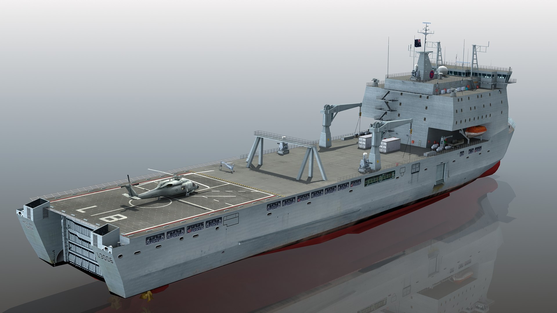 Hmas largs bay l3006 model - TurboSquid 1661180