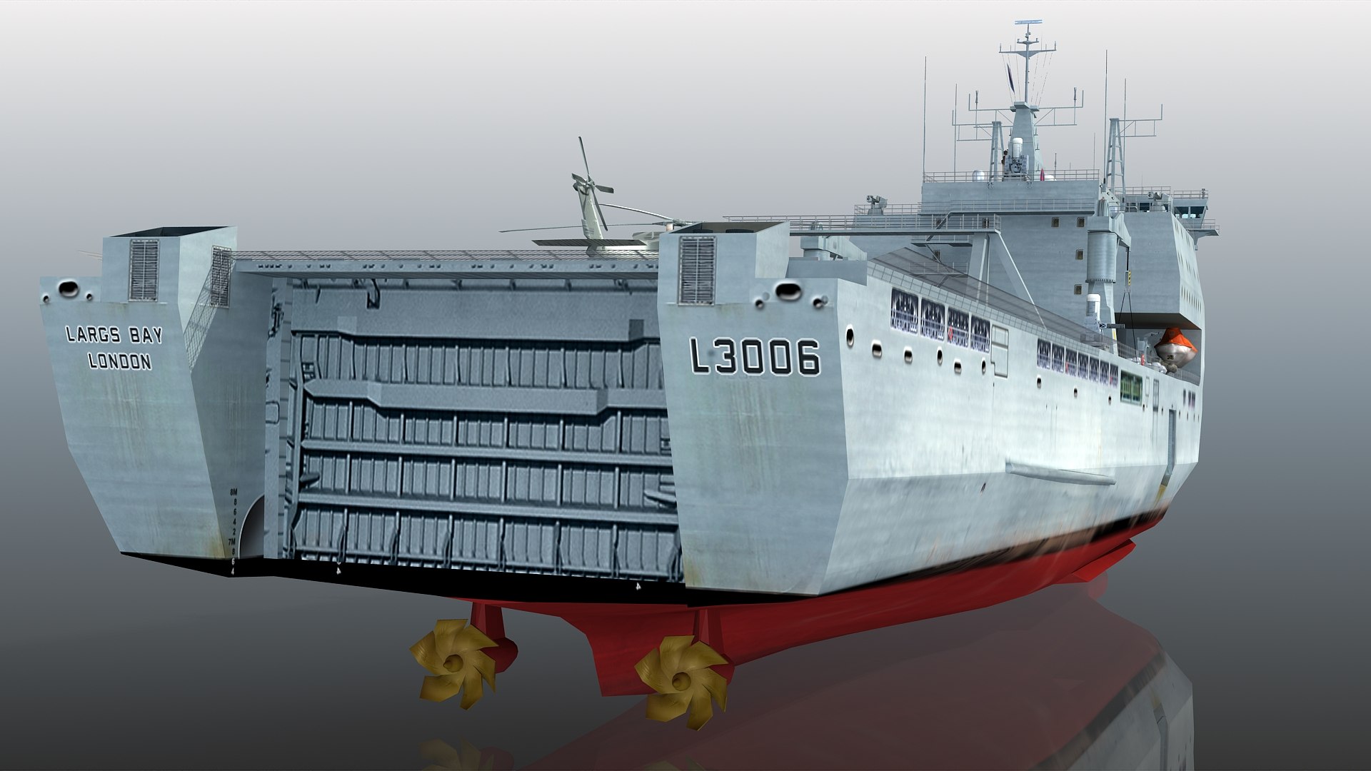 Hmas largs bay l3006 model - TurboSquid 1661180