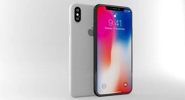Apple iphone x white 3D model - TurboSquid 1205800