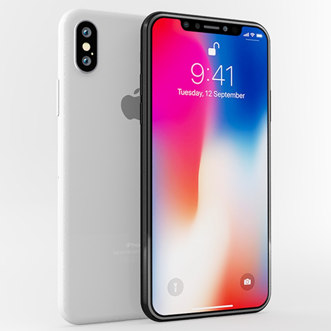 Apple Iphone X White 3D Model - TurboSquid 1205800