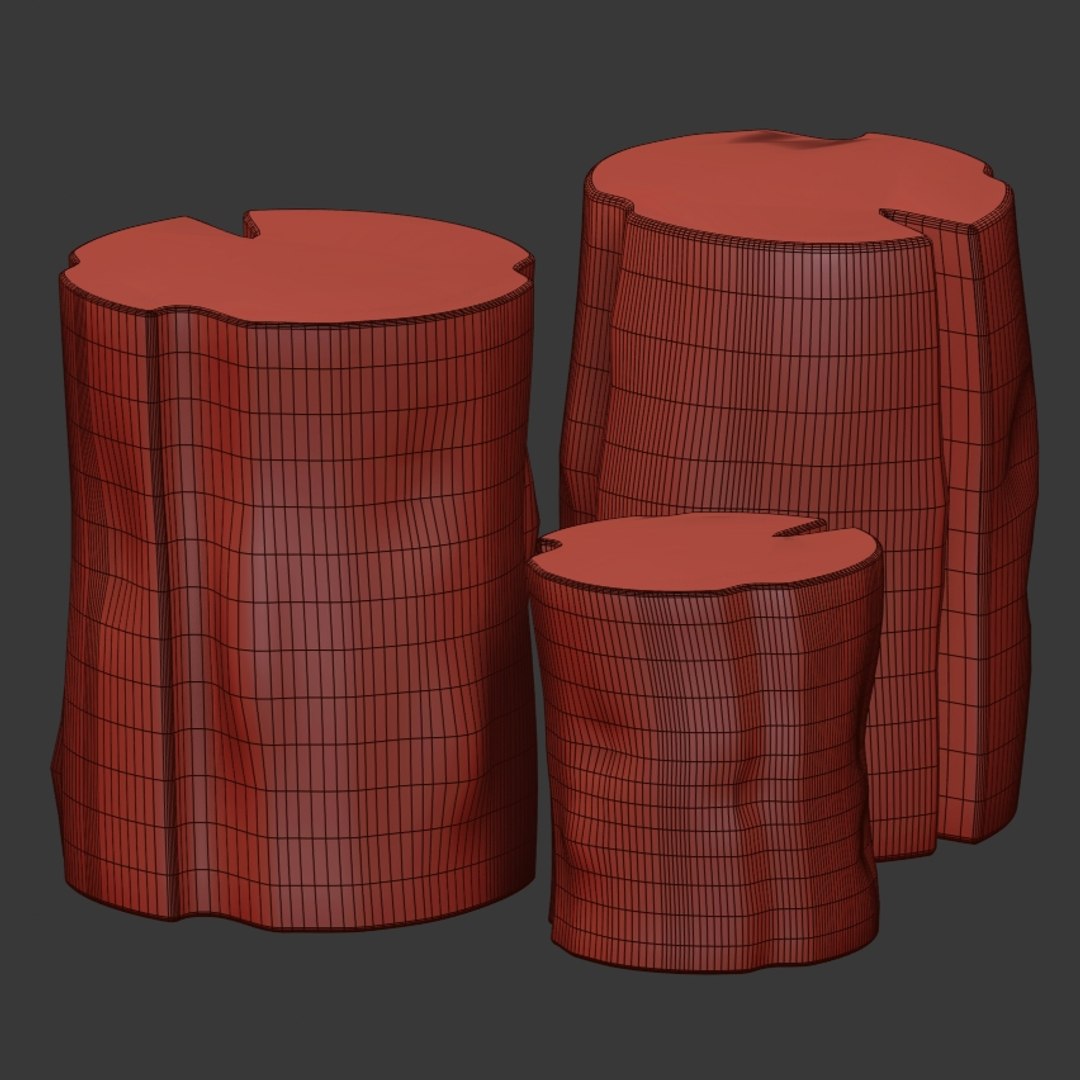 Slab Table Coffee Stump 3D - TurboSquid 1463373