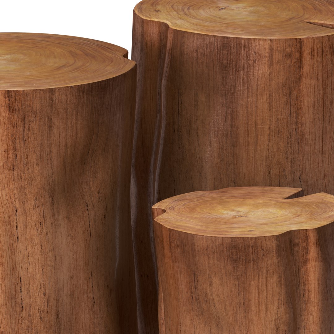 Slab Table Coffee Stump 3D - TurboSquid 1463373