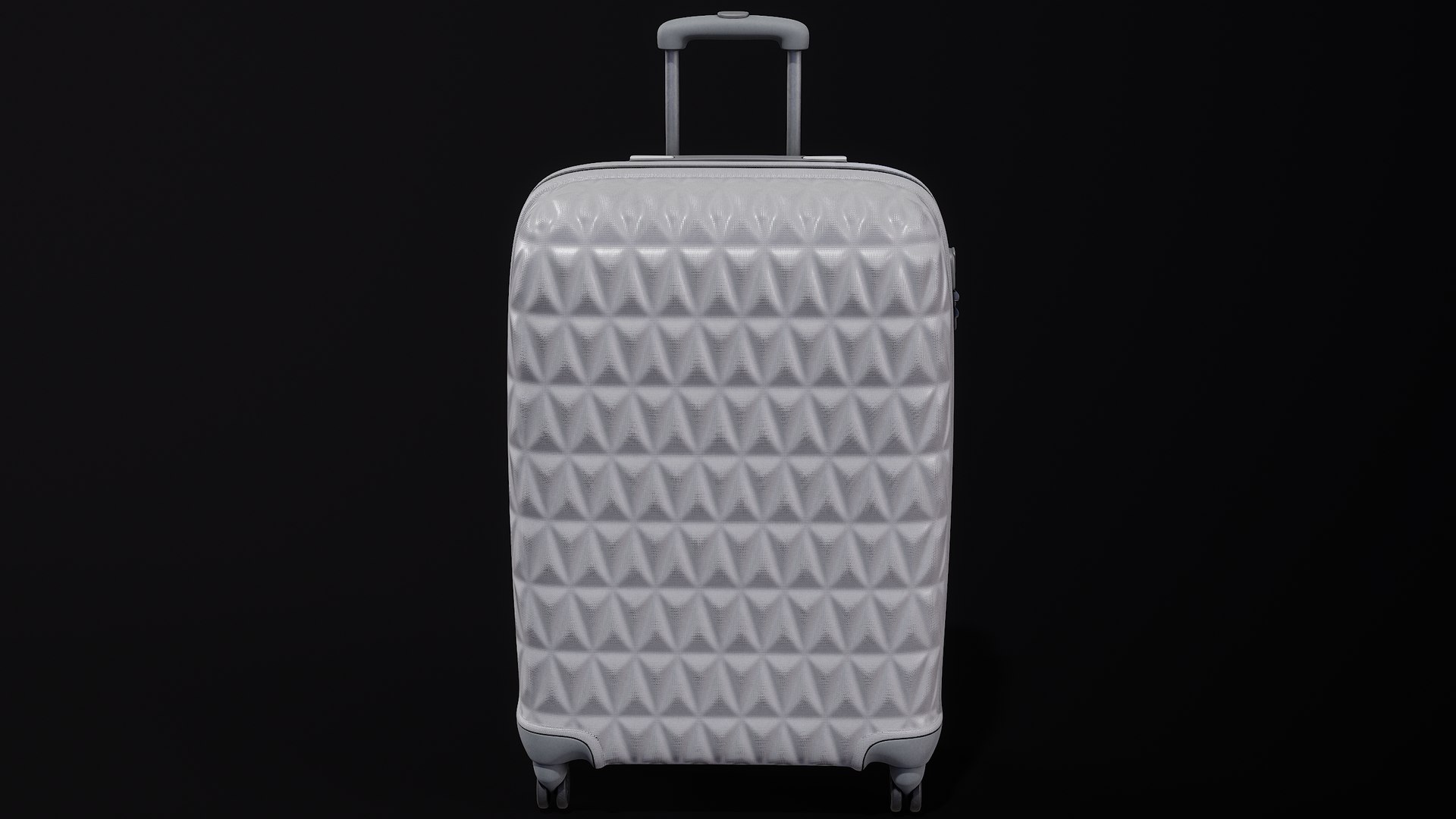 Travel Rolling Suitcase Grey PBR Model - TurboSquid 1789186