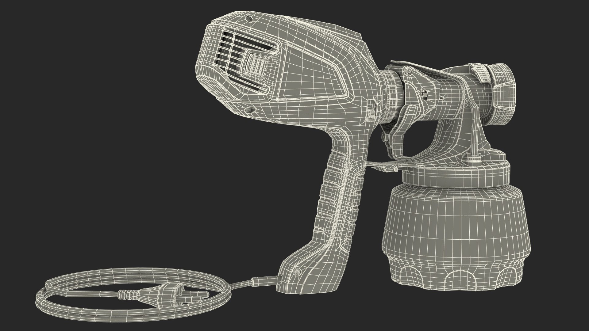 Handled Paint Sprayer 3D model - TurboSquid 2029488