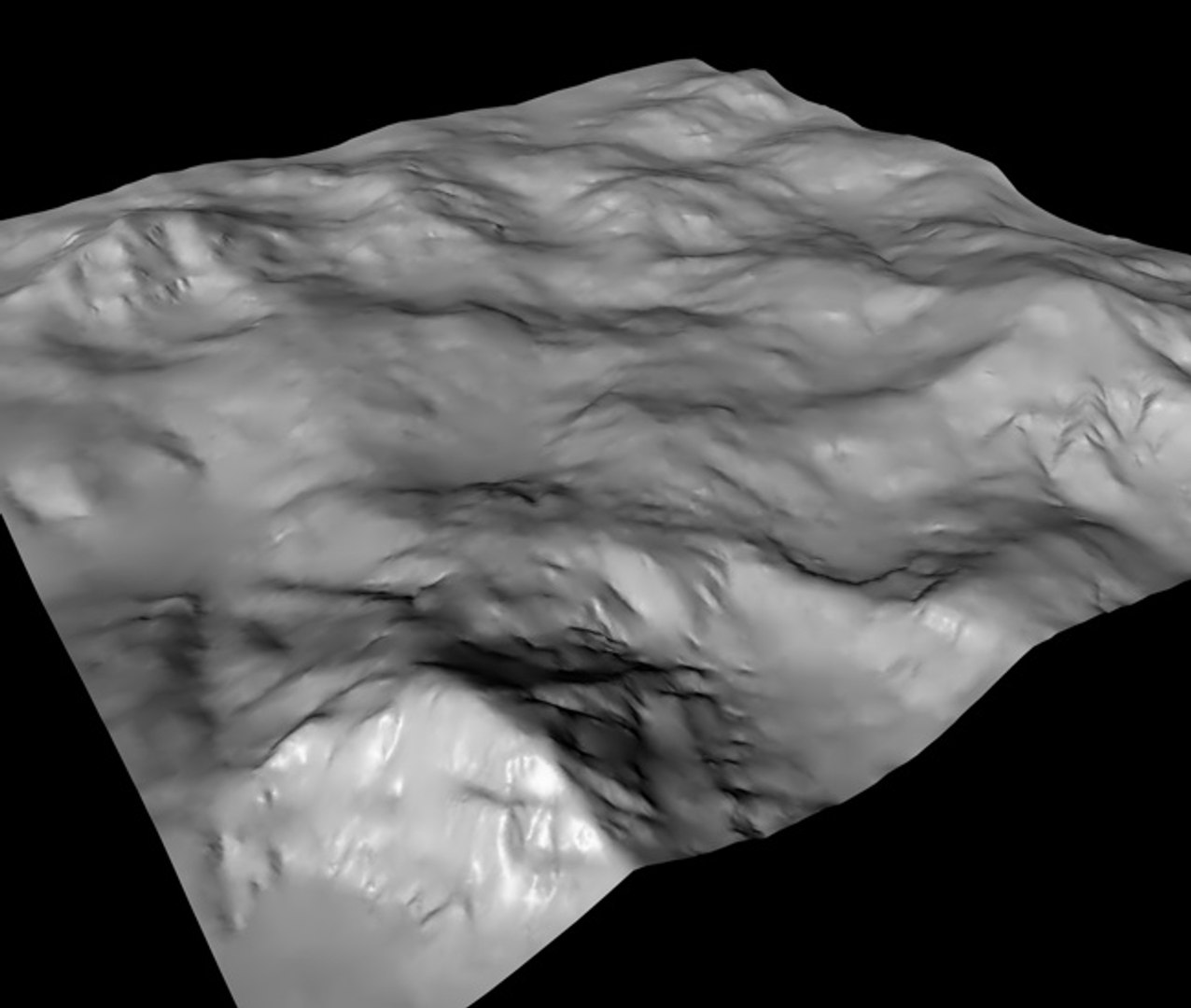 Terrain Landscape 3d Obj