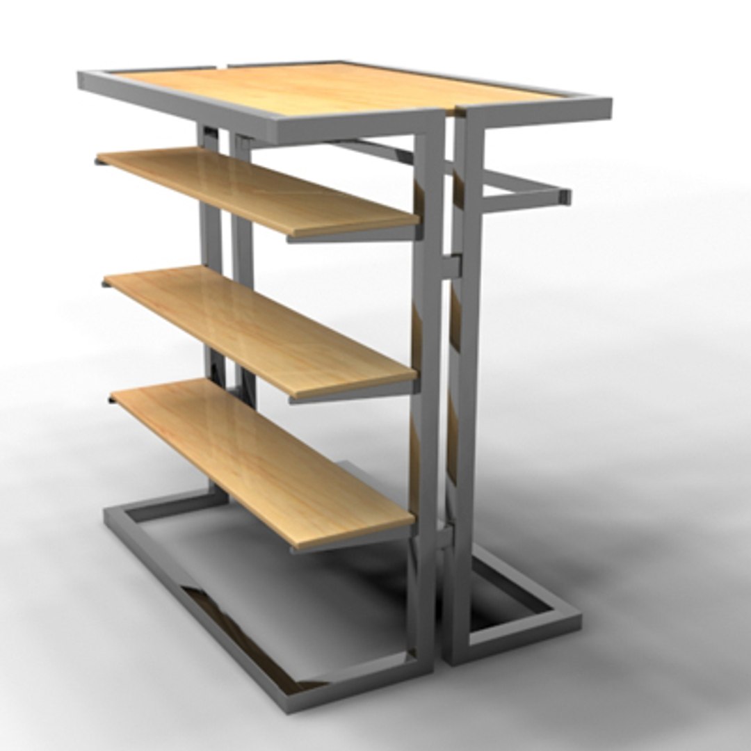 3d Model Of Merchandiser Retail Fixture