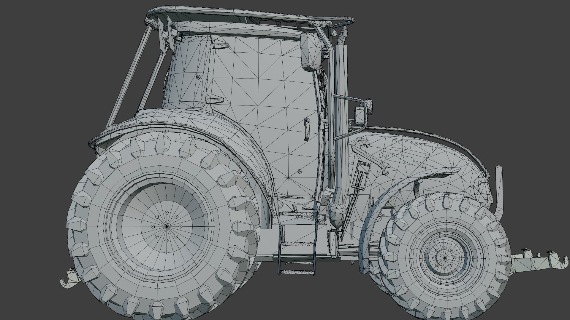 Detailed Tractor Gameready 3D Model - TurboSquid 1769129