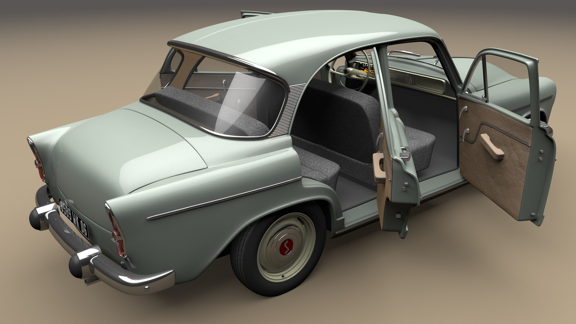 Aronde 1960 simca 3D model - TurboSquid 1418126