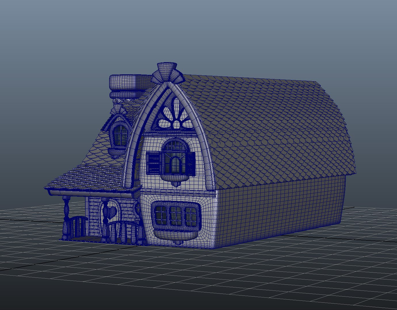 Cartoon Scenes 3d Obj