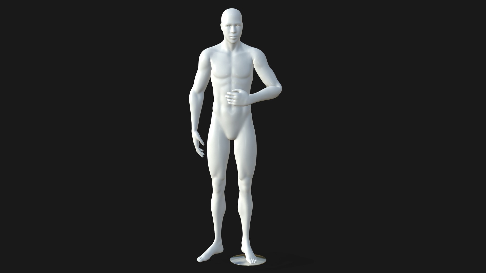 3D Male Mannequin Realistic Full Body Model - TurboSquid 1878570