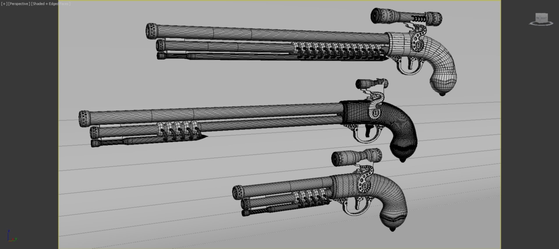 Pirate Rifle Pistol Model - TurboSquid 1264621
