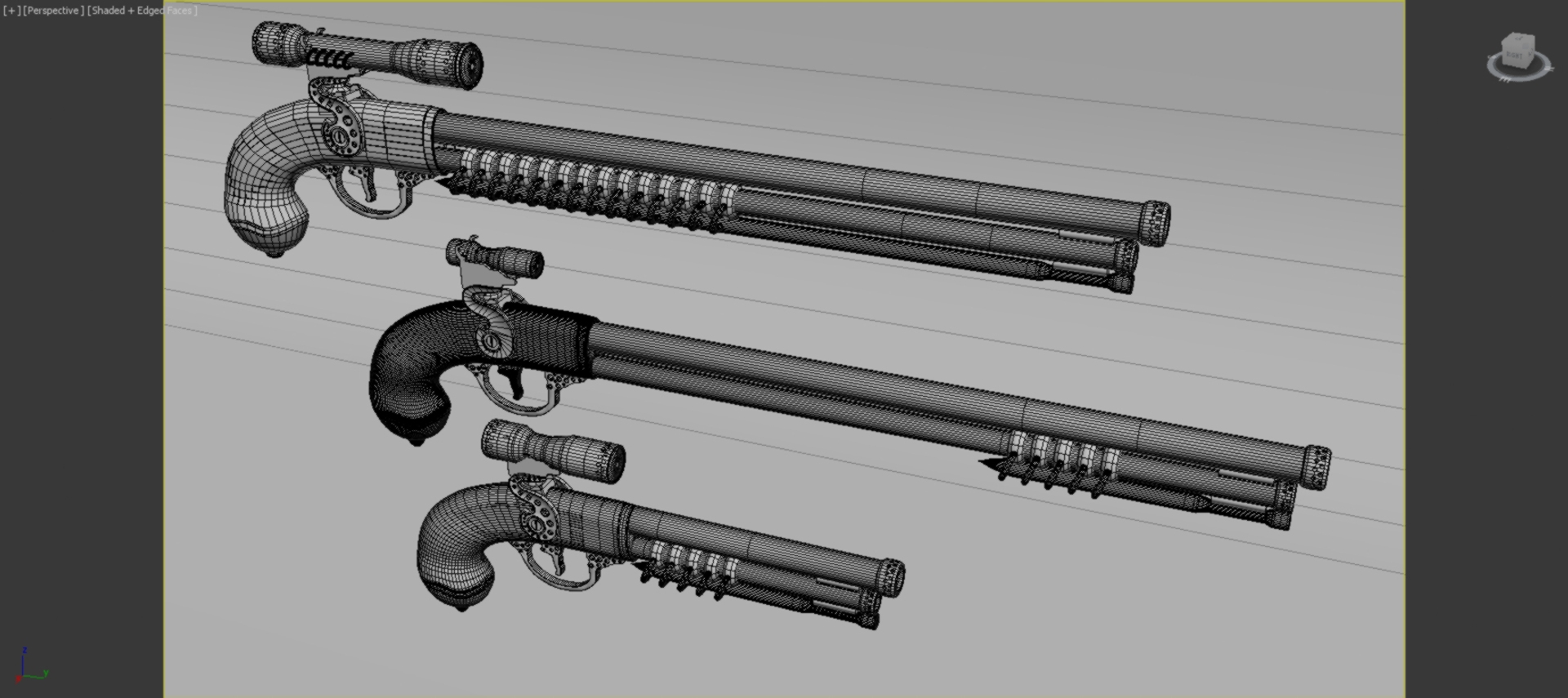 Pirate rifle pistol model - TurboSquid 1264621