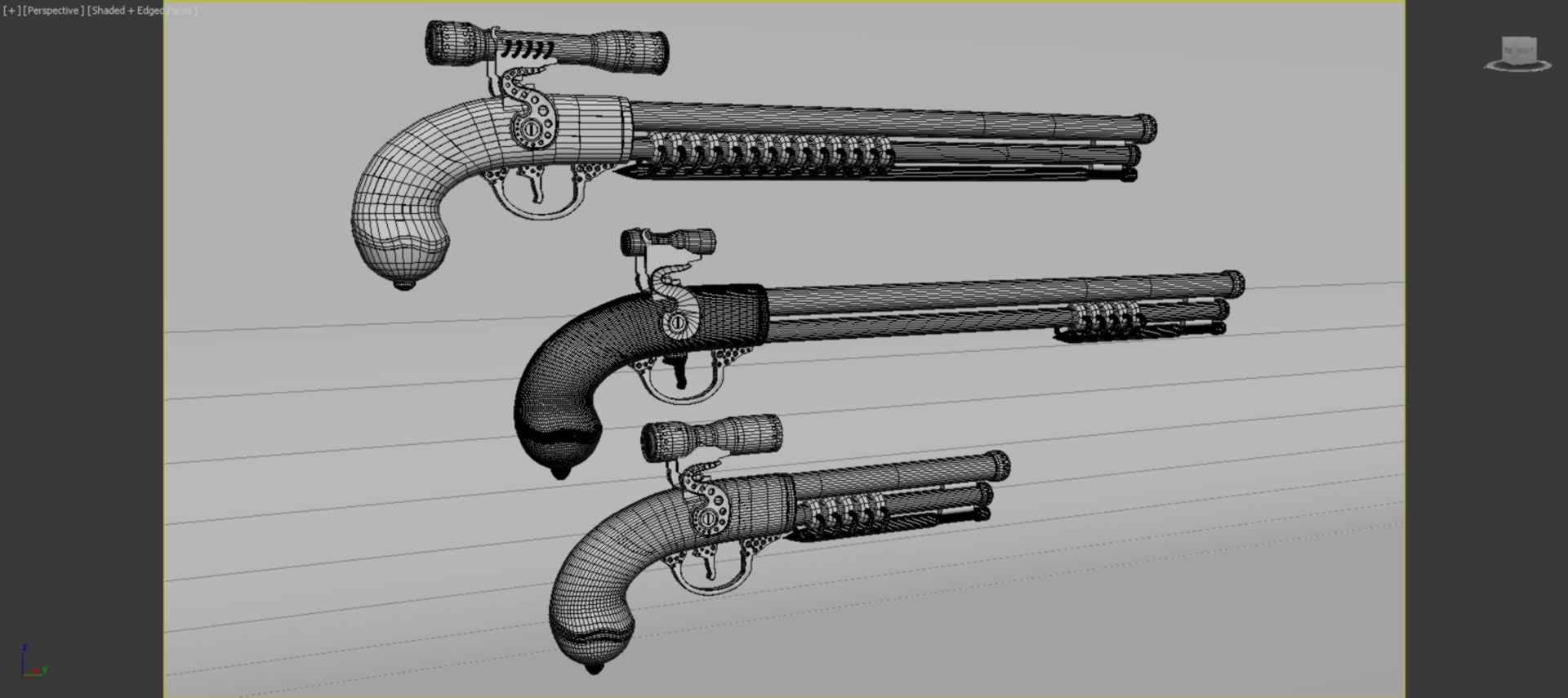 Pirate rifle pistol model - TurboSquid 1264621