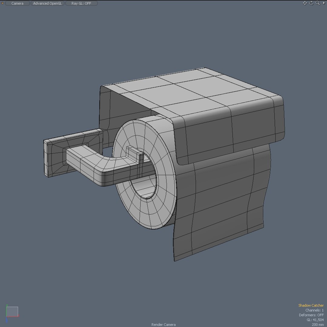 3d toilet paper holder model