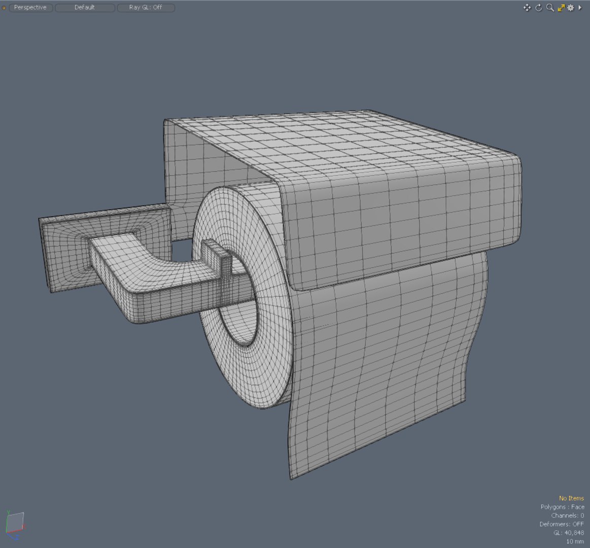 3d toilet paper holder model