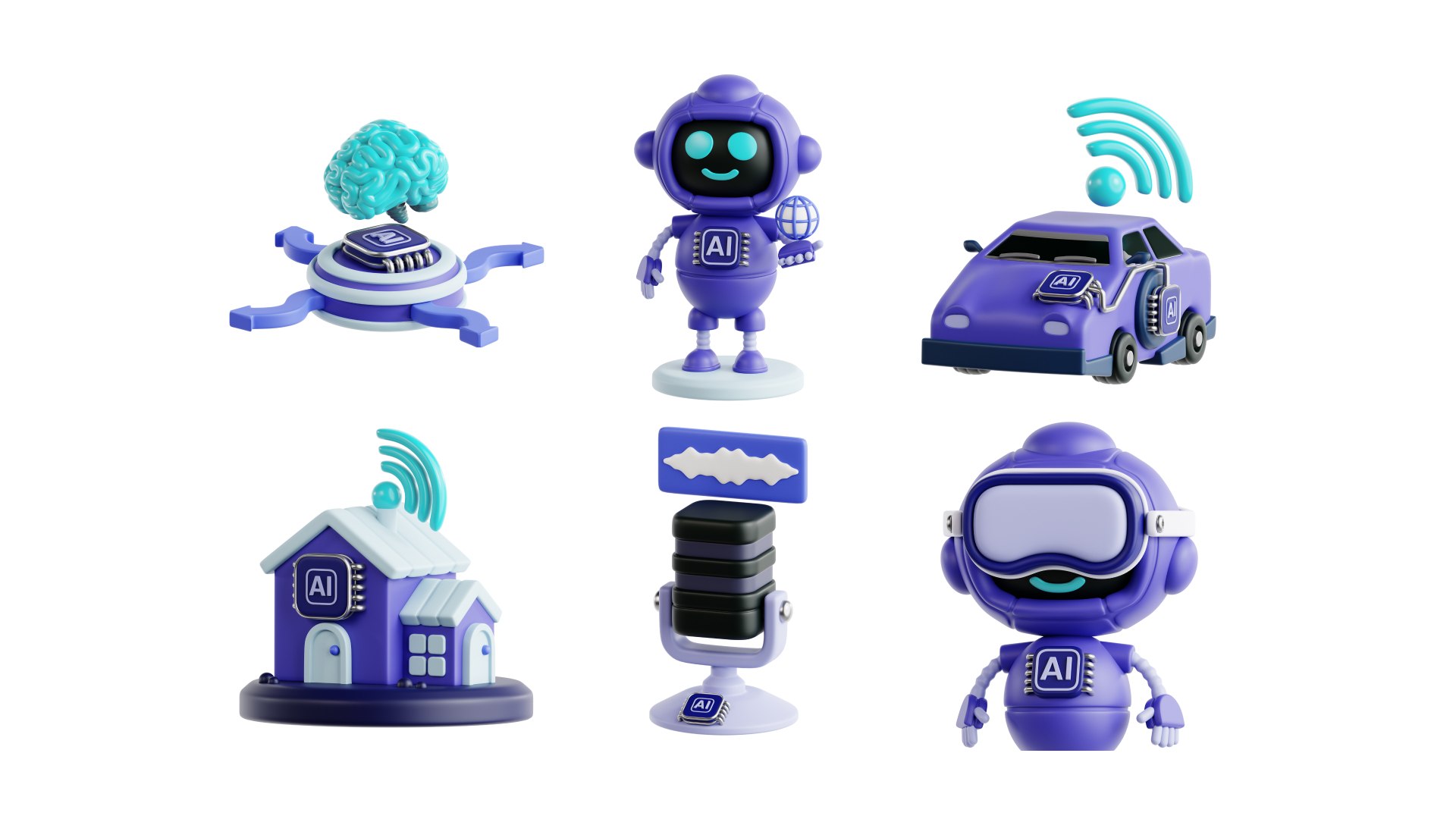 Artificial Intelligence 3D Collection 3D Model - TurboSquid 2259931