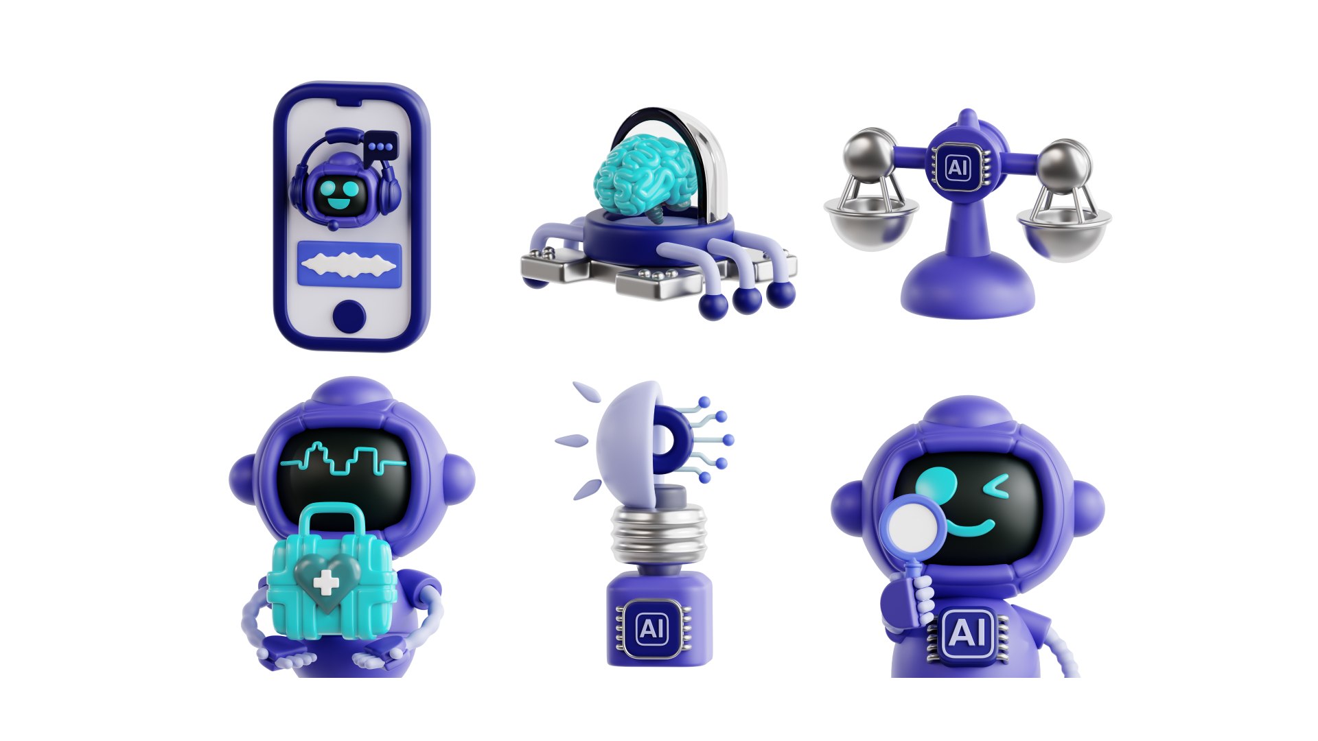 Artificial Intelligence 3D Collection 3D Model - TurboSquid 2259931