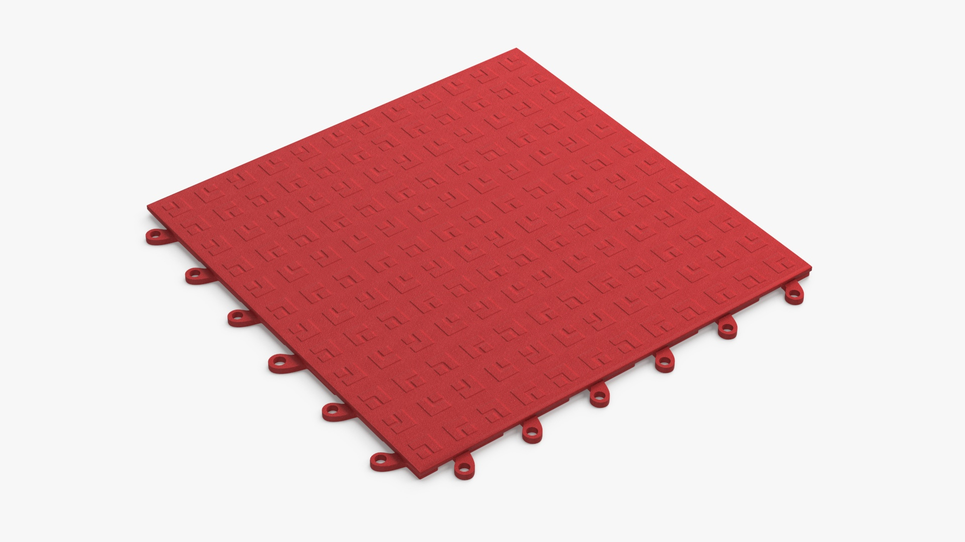 3D Interlocking Floor Mat Red - TurboSquid 2234700