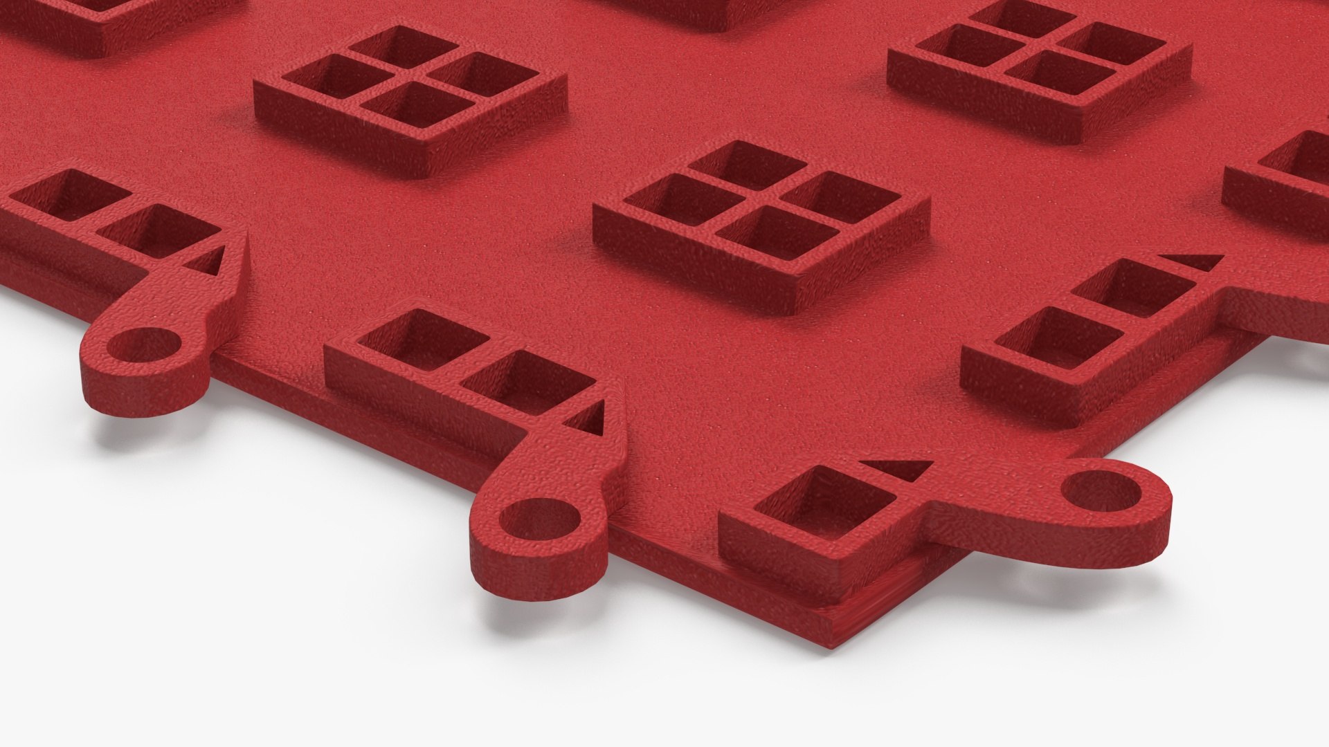 3D Interlocking Floor Mat Red - TurboSquid 2234700