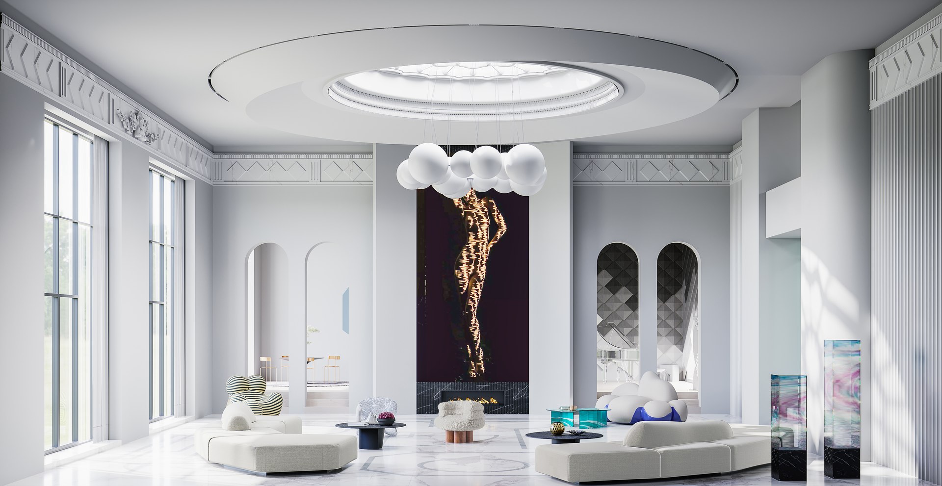 Highly Creative Interior Space Model - TurboSquid 2387131