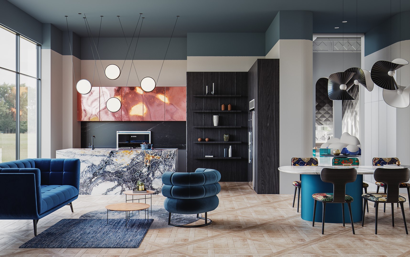 Highly Creative Interior Space Model - TurboSquid 2387131