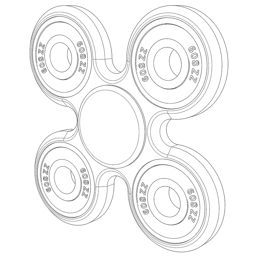 3D hand spinner spin model - TurboSquid 1160308