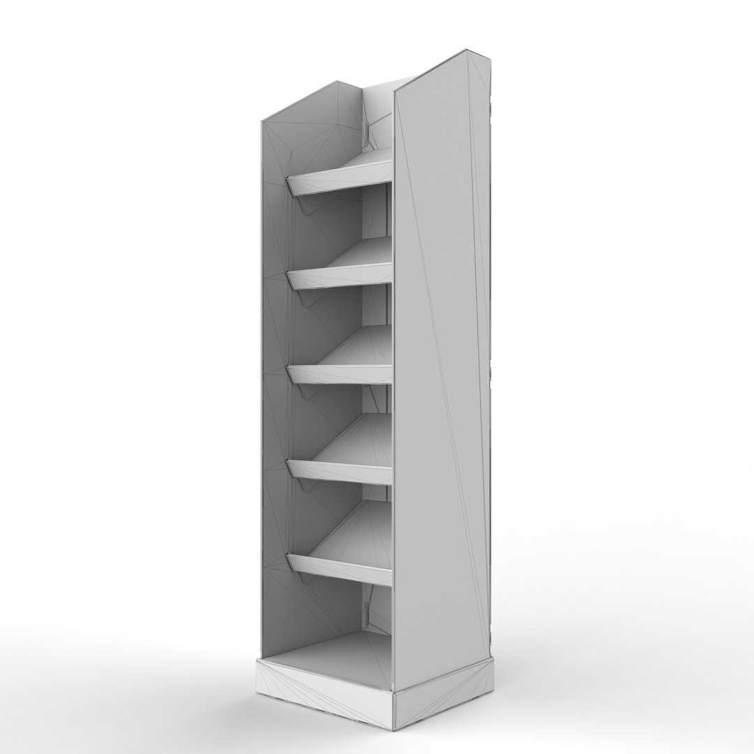 3D Point Of Sale Cardboard Display Stand - TurboSquid 2335249