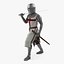 Knight Templar Walking Pose 3D Model - TurboSquid 1511645