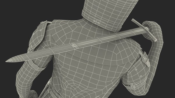 Knight templar walking pose 3D model - TurboSquid 1511645